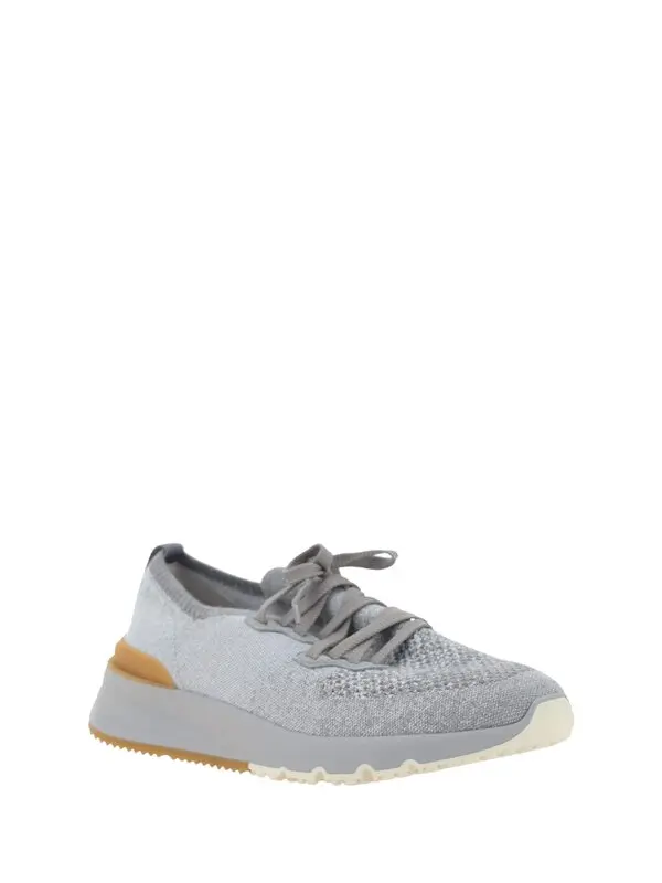 Brunello Cucinelli Cotton Sneakers - Gray