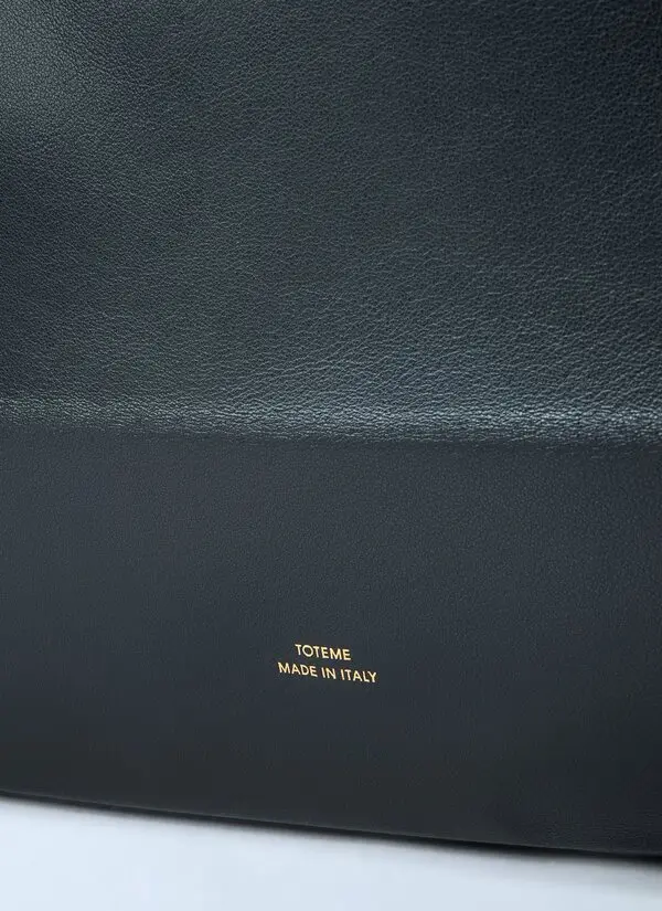 TOTEME Leather Tote Bag - Black