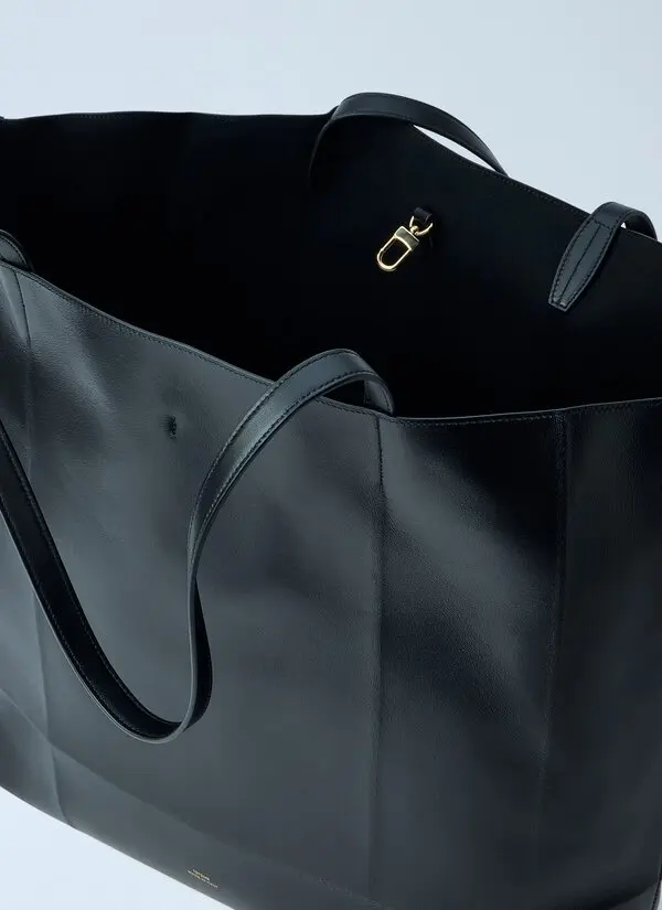 TOTEME Leather Tote Bag - Black