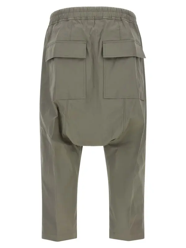 Rick Owens Drawstring Cropped' Pants - Gray