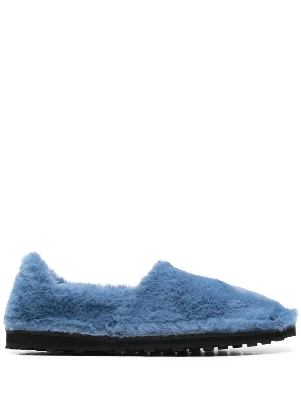 Marni Faux Fur Slip-on Loafers - Multicolor