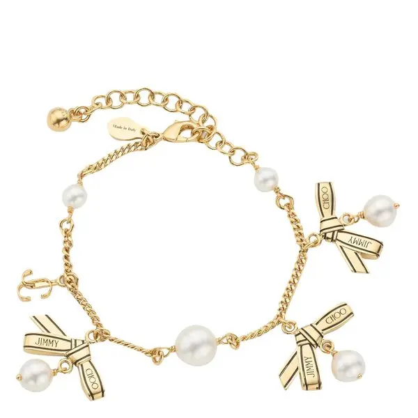 JIMMY CHOO Multi Charm Bracelet - Gold