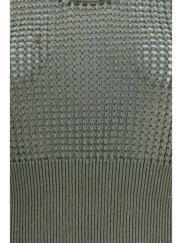 Brunello Cucinelli Perforated Sequin Tank Top - Green