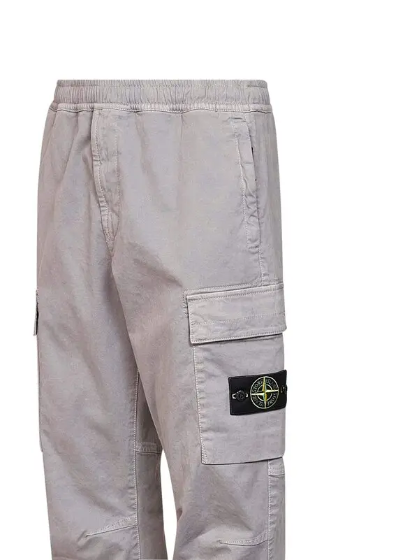 Stone Island Organic Stretch Broken Twill Cargo Trousers - Multicolor