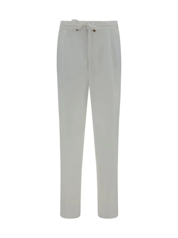 Brunello Cucinelli Linen Pants - White
