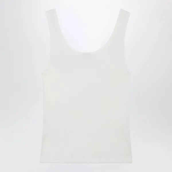Chloé Ribbed Cotton Tank Top