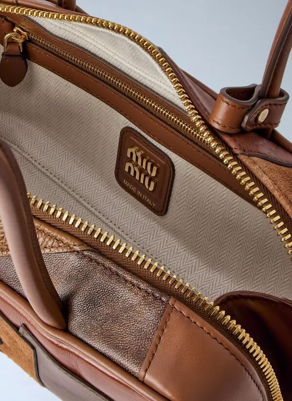 Miu Miu Beau Leather Patchwork Bag