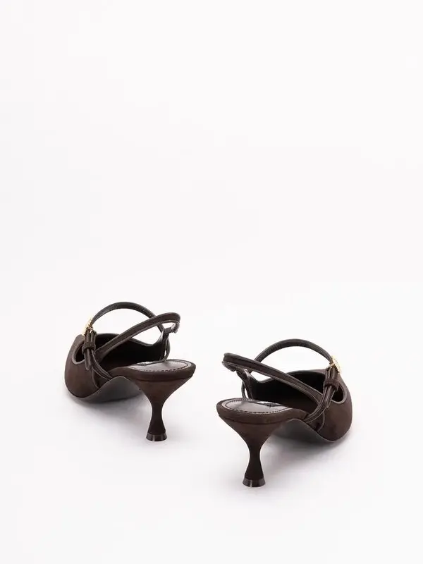 Dolce & Gabbana Suede Slingback Pumps - Multicolor