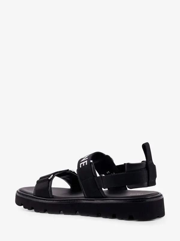 Celine Jacquard Canvas Sandals - Black