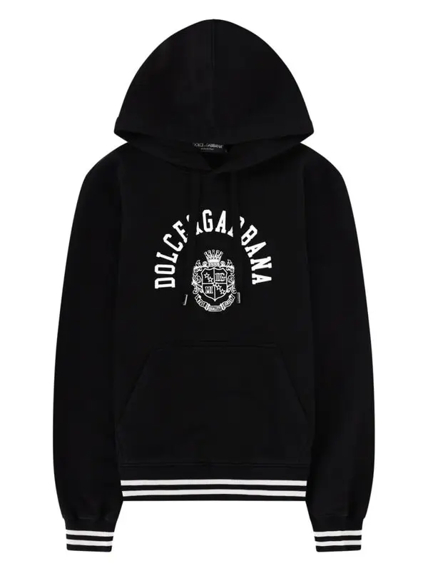 Dolce & Gabbana Cotton Hoodie - Black
