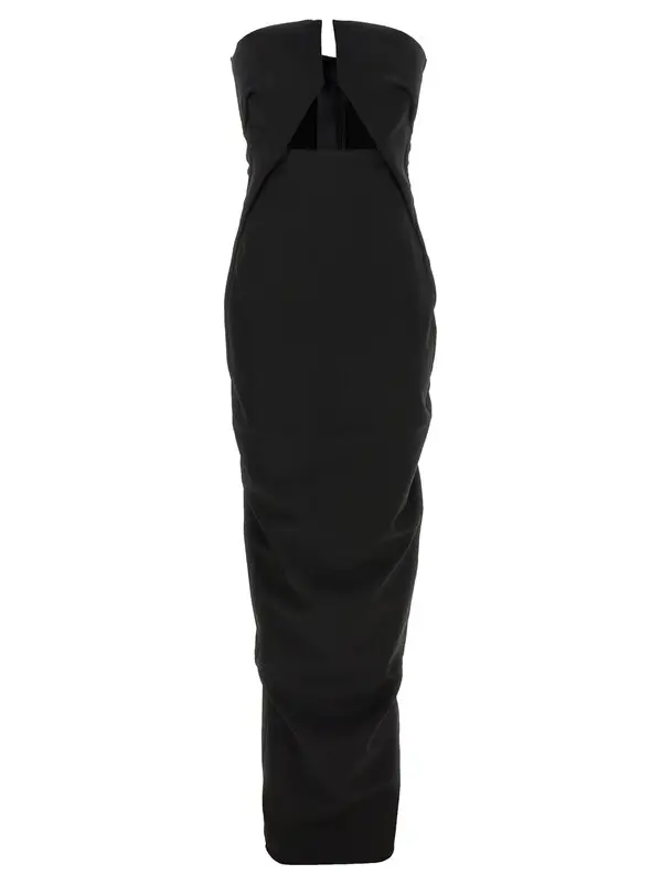 Rick Owens Prong Gown' Dress - Black
