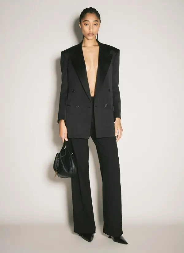Saint Laurent Silk Tuxedo Blazer