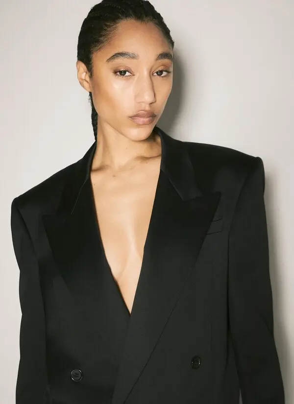 Saint Laurent Silk Tuxedo Blazer