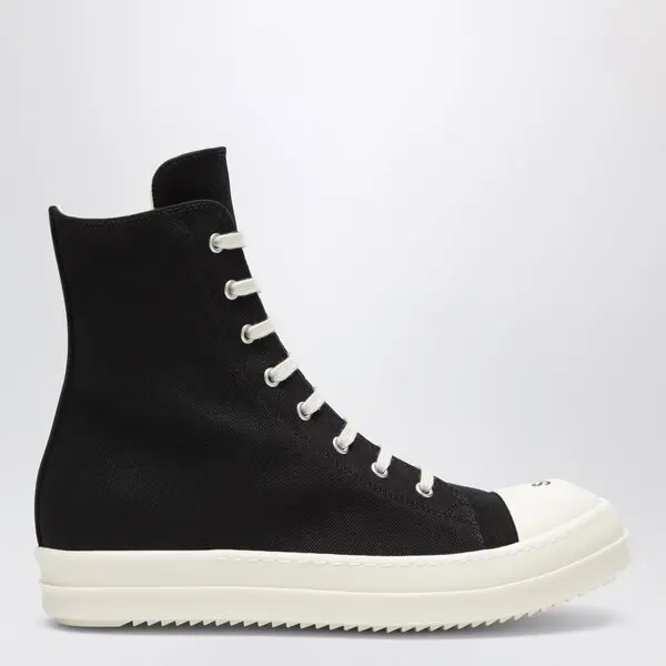 Rick Owens Tower Sneakers In Milk White - Black