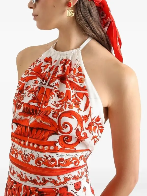 Dolce & Gabbana Maiolica-print Top