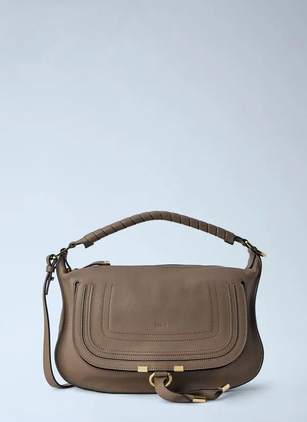 Chloé Small Marcie Shoulder Bag - Cream