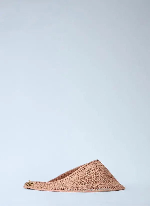Chloé Raffia Visor Hat - Multicolor