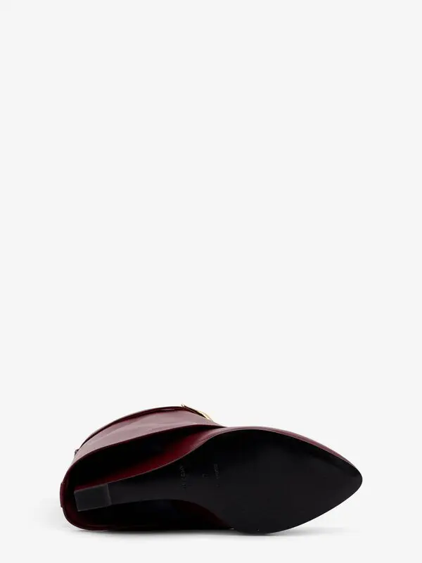 Givenchy Shark Leather Boots - Red