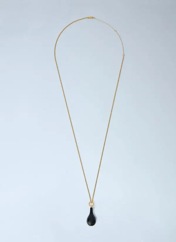TOTEME Medium Onyx Drop Necklace - Black