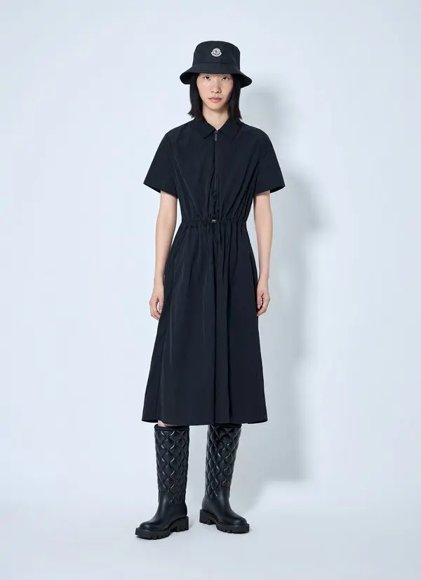 Moncler Short Sleeve Midi Dress
