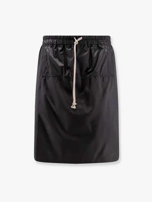 Moncler Rick Owens Kiltshorts With Drawstring - Black