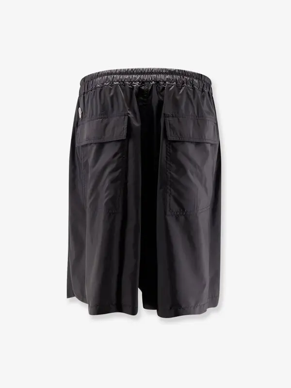 Moncler Kilt Shorts With Drawstring - Black