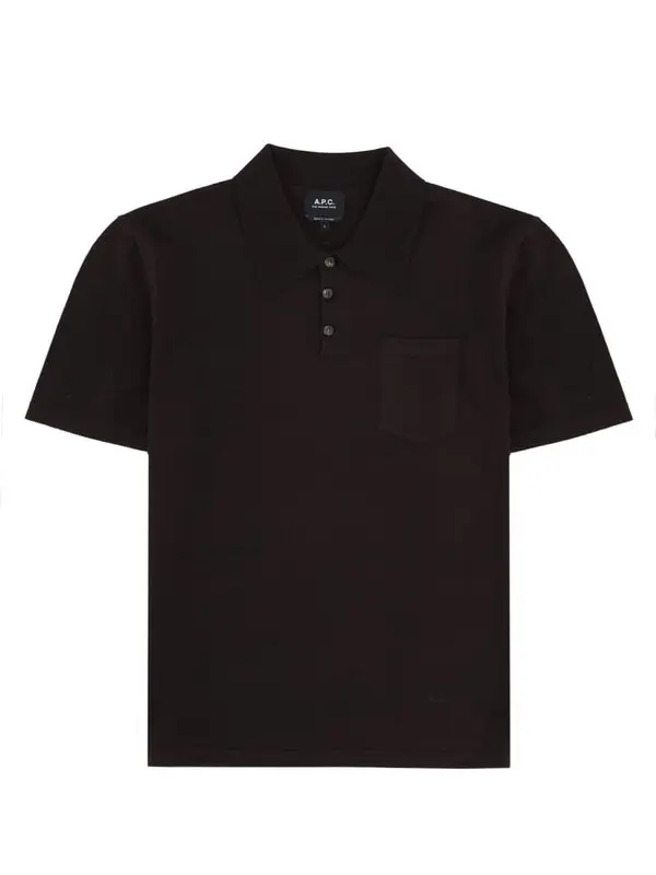 A.p.c. Polo Con Taschino - Brown
