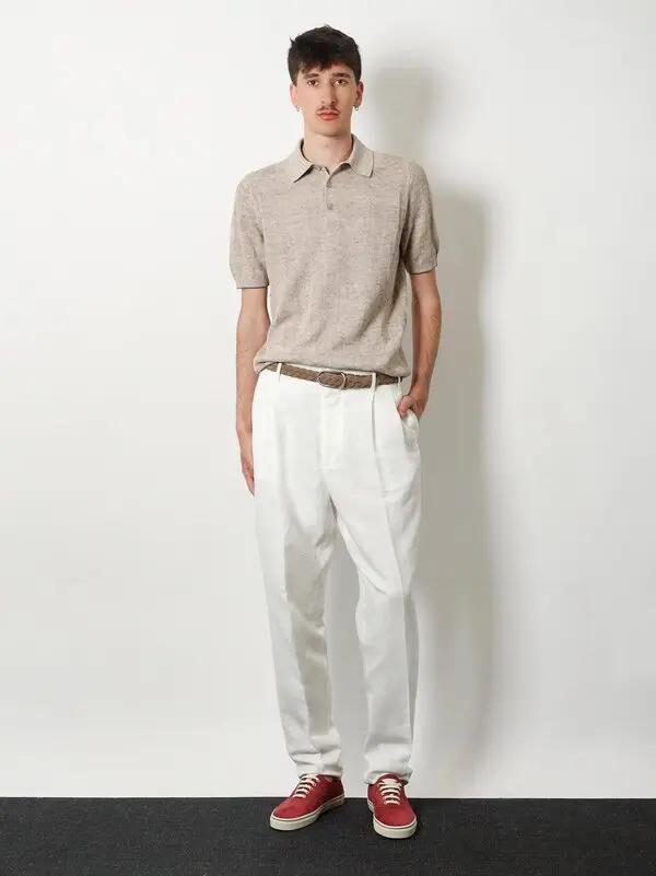 Brunello Cucinelli Linen And Cotton Trousers