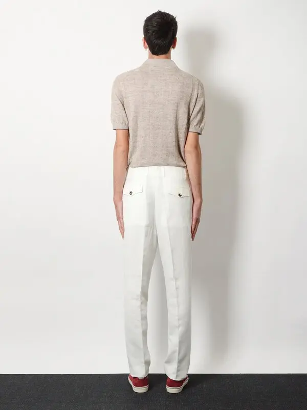 Brunello Cucinelli Linen And Cotton Trousers