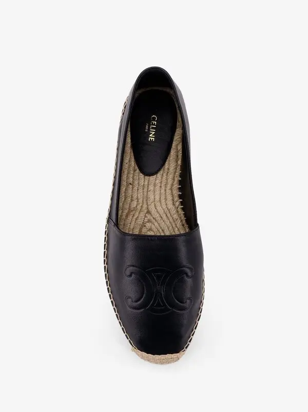 Celine Leather Espadrilles With Triomphe Detail