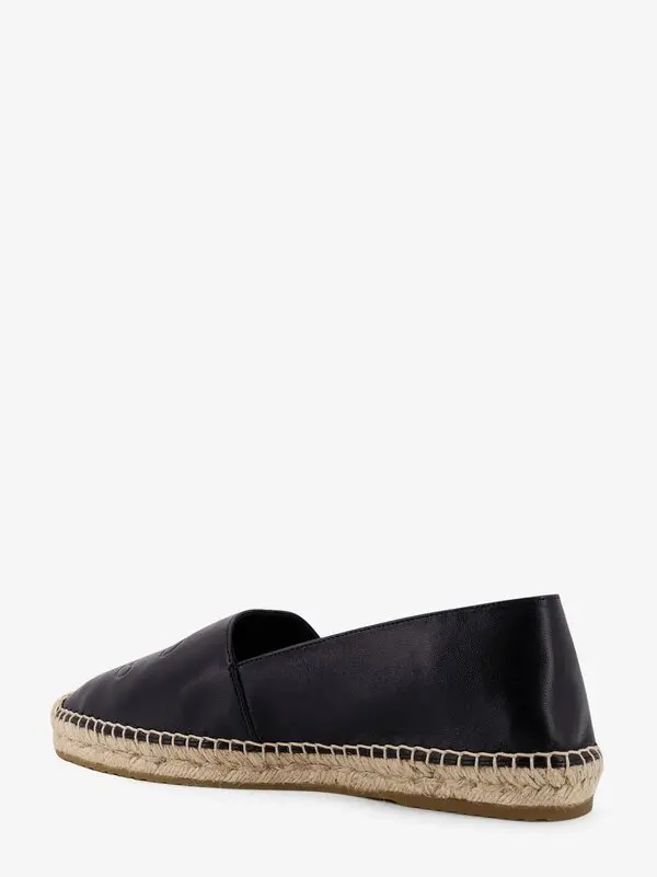 Celine Leather Espadrilles With Triomphe Detail - Multicolor