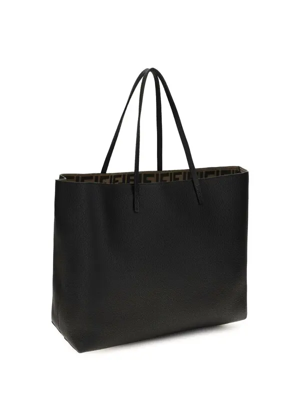 Fendi Medium Roll Roman Leather Shopping Bag