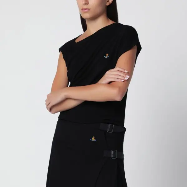 VIVIENNE WESTWOOD Asymmetrical Hebo T-shirt - Black
