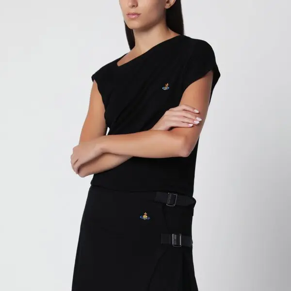 VIVIENNE WESTWOOD Asymmetrical T-shirt - Black
