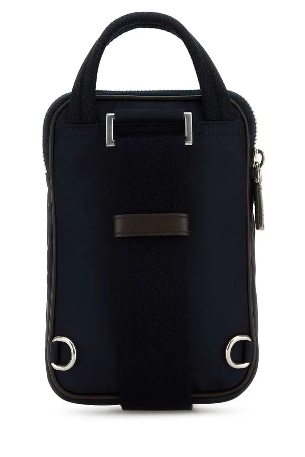 Prada Two-tone Nylon And Suede Phone Case