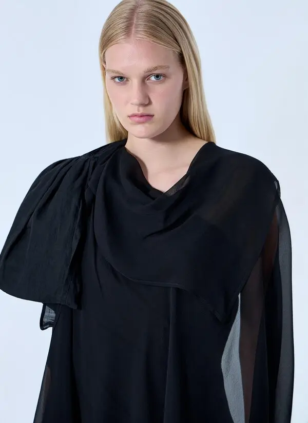 Yohji Yamamoto Asymmetric Layered Dress
