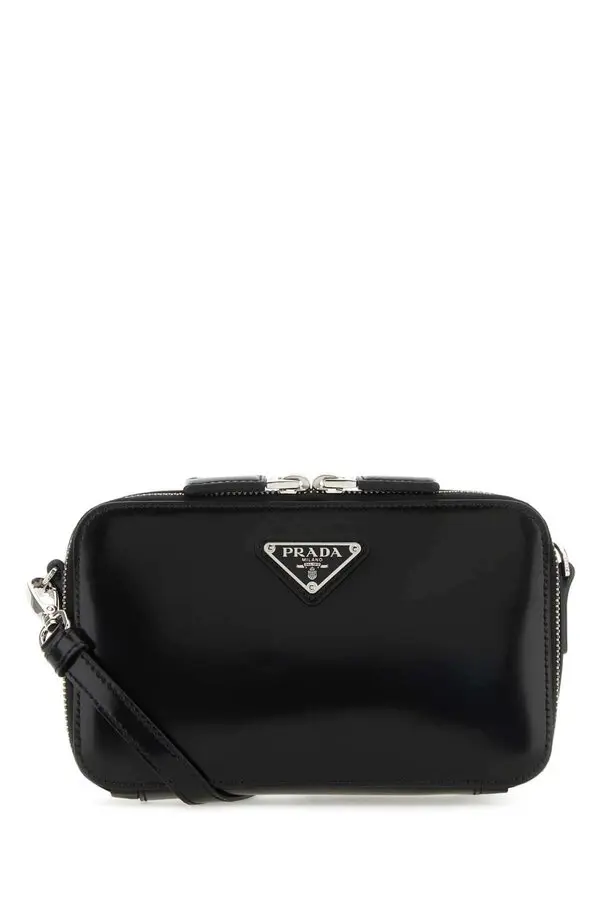 Prada Leather Brique Crossbody Bag