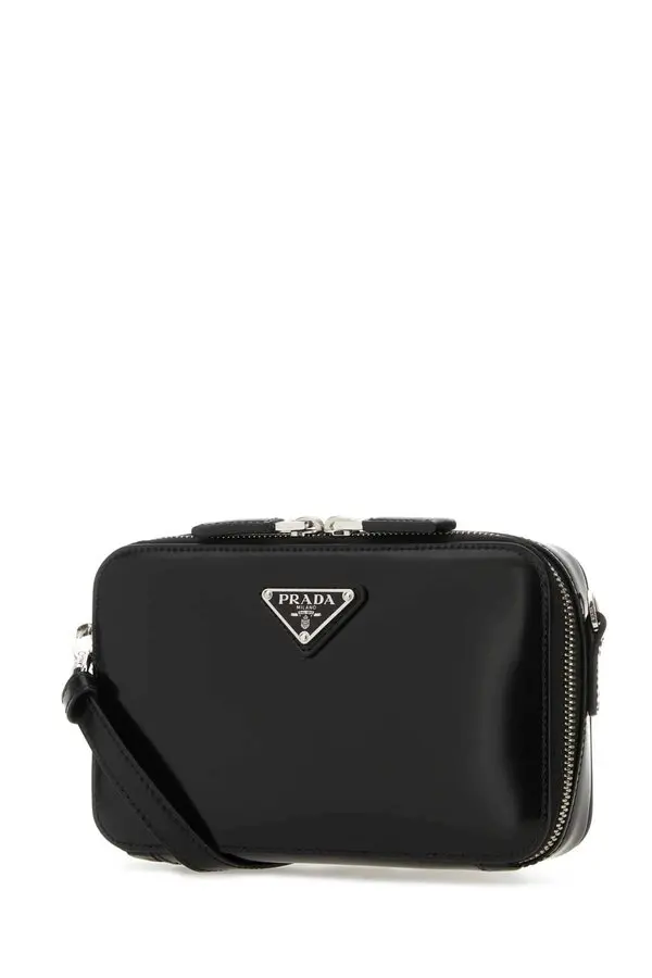 Prada Leather Brique Crossbody Bag