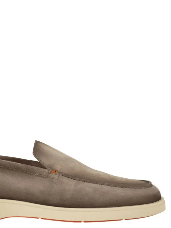 Santoni Suede Moccasin