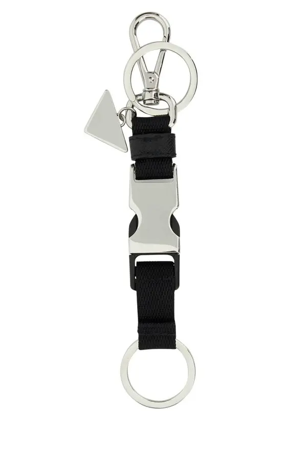 Prada Fabric Keyring - Black