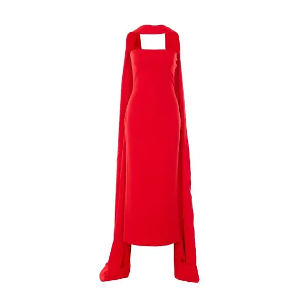 Solace London Martine Midaxi Dress - Red