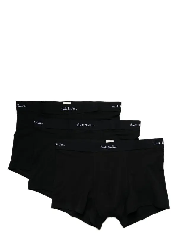 Paul Smith Logo Cotton Trunks 3pack - Multicolor