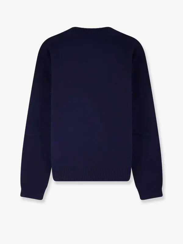 Gucci Wool Sweater With Frontal Embroidered Logo