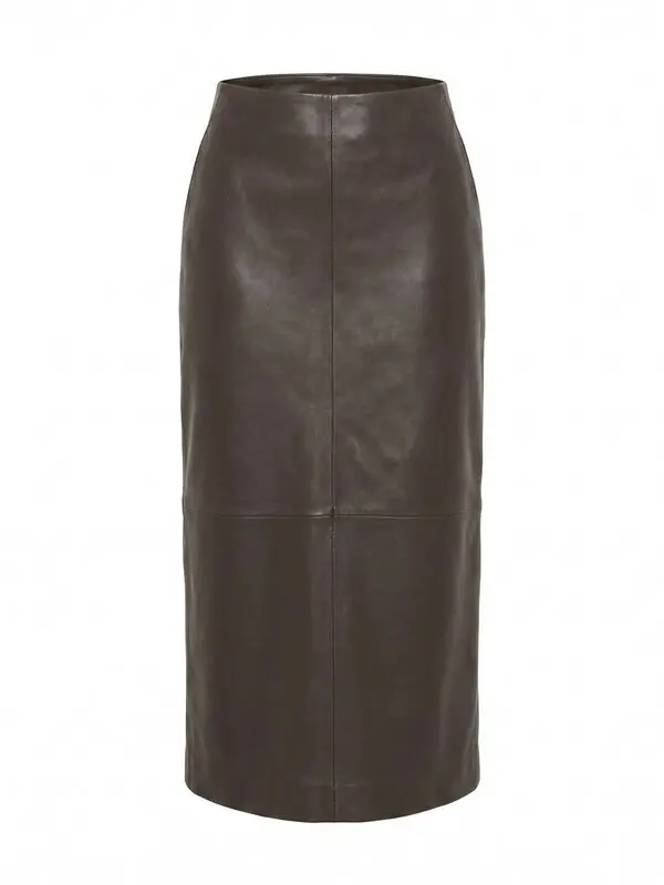 Alberta Ferretti Leather Skirt