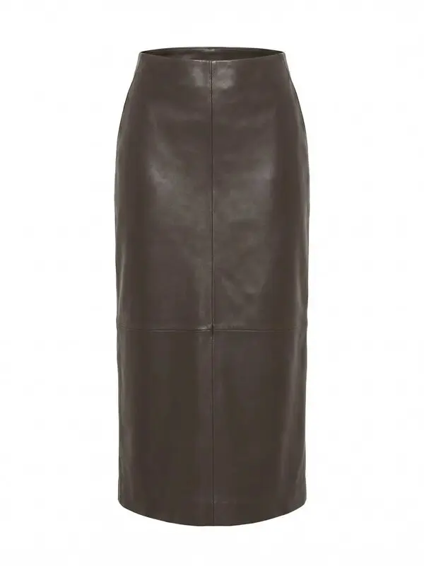Alberta Ferretti Leather Skirt - Multicolor