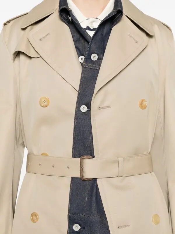 Junya Watanabe Cotton Double-breasted Coat - Multicolor