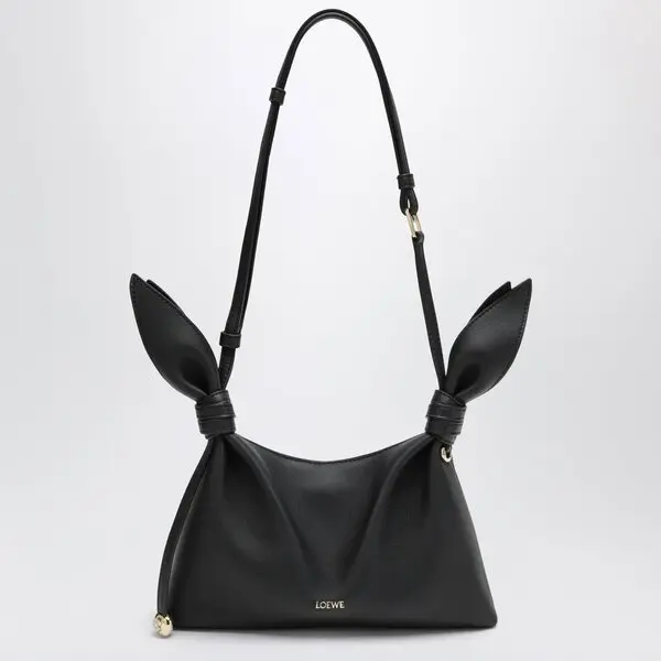 Loewe Mini Scarf Bag In Smooth Calfskin - Black
