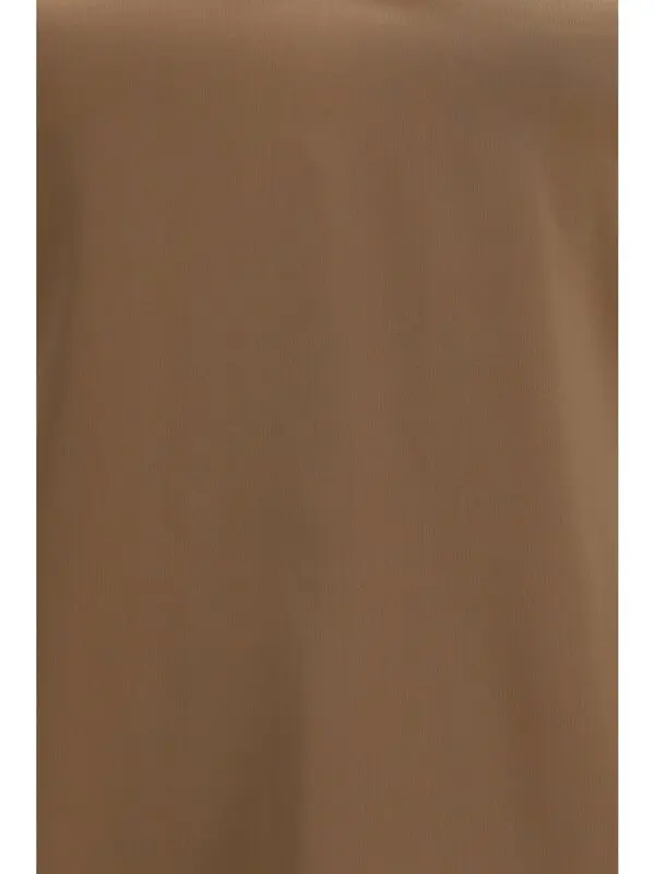 Brunello Cucinelli Stretch Silk Top - Brown