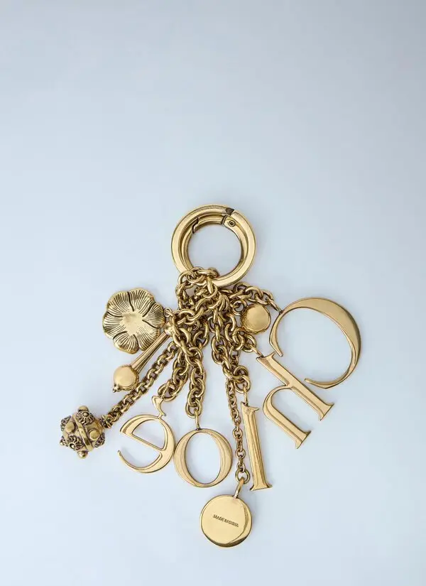 Chloé Symbols Keychain - Gold