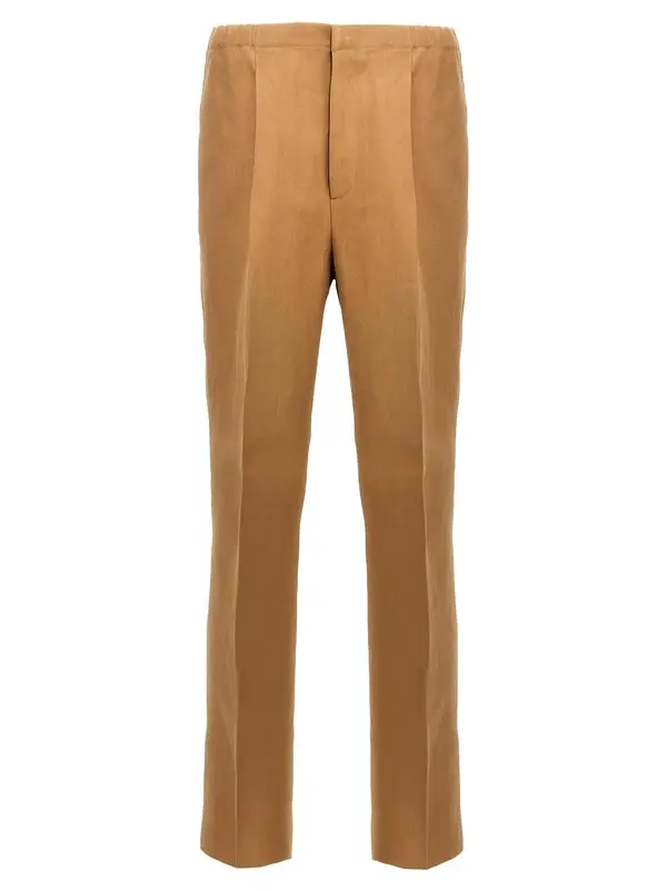 Fendi Paper Canvas Pants - Cream